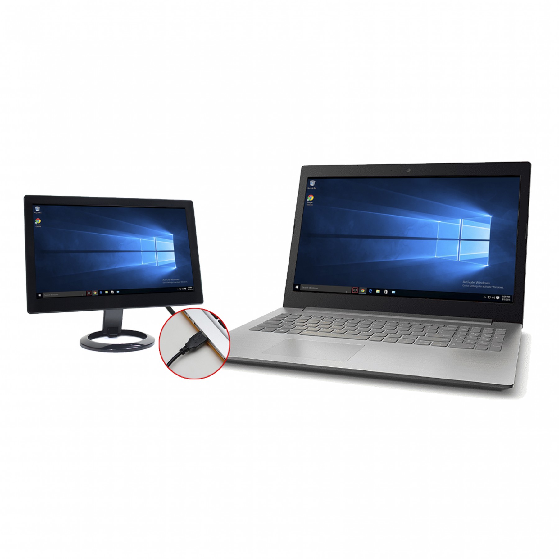 DS-70U: DoubleSight 7" Smart USB LCD Monitor(TAA Compliant) - 7 inch ...